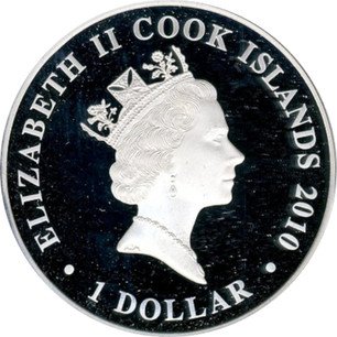 Cook Islands 1 Oz Silver Dollar "Battle of Hampton Roads" 2010 KM# 770 ...