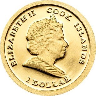 Cook Islands Gold Dollar "Martin Luther King" 2010 KM# 1295 ...