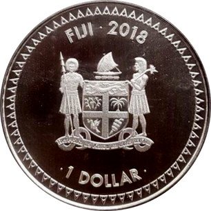 Fijian 1 Oz Silver 1 Dollar "Mermaid Rising" 2018 | coinscatalog.NET