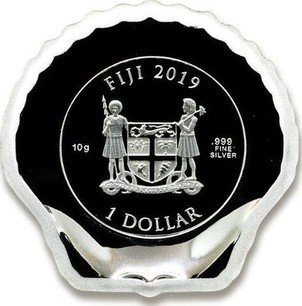 Fijian 1 Dollar "Scallop Shell" 2019 | coinscatalog.NET