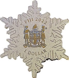Fijian Silver 1 Dollar "Snowflake" 2022 KM# 1058 | coinscatalog.NET