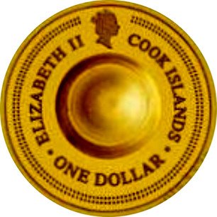 Cook Islands Copper-Nickel plated Gold One Dollar "Taurus.The Bull ...