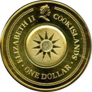 Cook Islands Gold plated Copper-Nickel One Dollar "Zodiac Gemstones ...