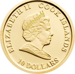 Cook Islands Gold 10 Dollars Dependency of New Zealand/Decimal Coinage ...