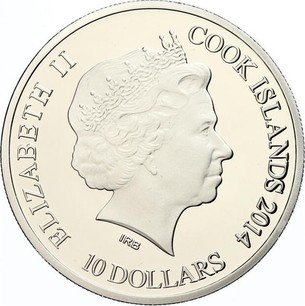 Cook Islands Silver 10 Dollars Dependency of New Zealand/Decimal ...