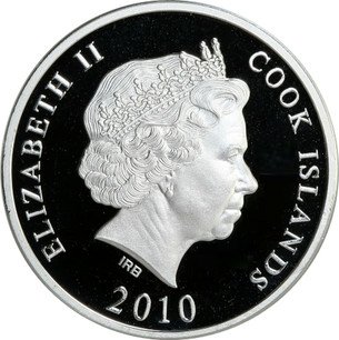 Cook Islands 1 Oz Silver 10 Dollars "Atomium" 2010 KM# 1497 ...
