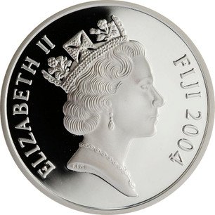 Fijian Silver 10 Dollars "Sir Walter Raleigh Falcon" 2004 ...