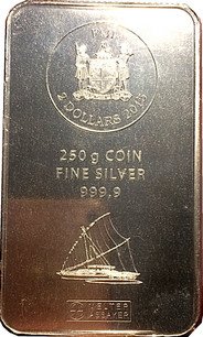 Fijian Silver 2 Dollars "Ingot" 2015-2018 | coinscatalog.NET