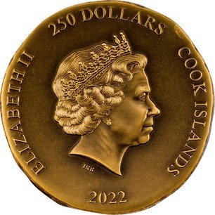 Cook Islands Gold 250 Dollars "Pegasus" 2022 | coinscatalog.NET