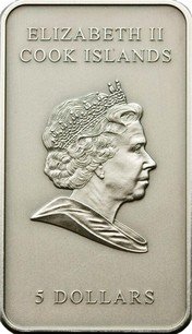 Cook Islands 1 Oz Silver 5 Dollars "Nikolay Raevsky" 2010 KM# 725 ...