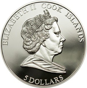 Cook Islands Silver 5 Dollars "Don Juan de Austria. Battle of Lepanto ...