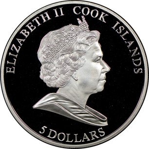 Cook Islands Silver 5 Dollars "Terminator. T2 Judgment day. T1000" 2011 ...