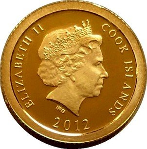 Cook Islands Gold 5 Dollars "James Cook" 2012 KM# 1587 | coinscatalog.NET