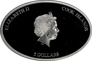 Cook Islands Silver 5 Dollars "Steamship SS Republic" 2013 KM# 1653 ...