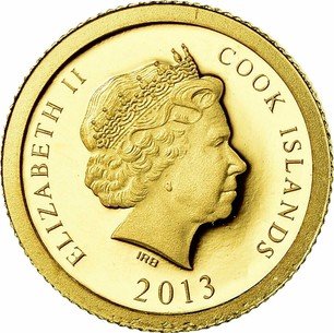 Cook Islands Gold 5 Dollars "Vincent Van Gogh" 2013 KM# 1608 ...