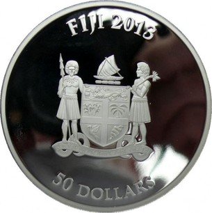 Fijian Silver 50 Dollars "Khefre" 2013 | coinscatalog.NET