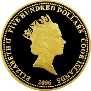 Cook Islands Gold 500 Dollars "The Legends of Golf. Jack Nicklaus" 2006 ...