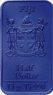 Fijian Titanium Half Dollar "Greek Falange" 2019 | coinscatalog.NET