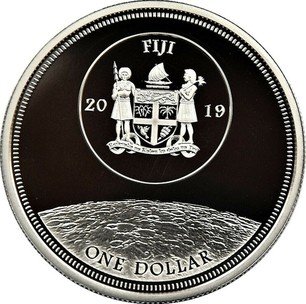 Fijian Silver plated Copper-Nickel One Dollar "50th Anniversary of the ...