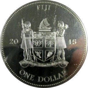 Fijian Silver plated Copper-Nickel One Dollar "NFL. Detroit Lions" 2015 ...