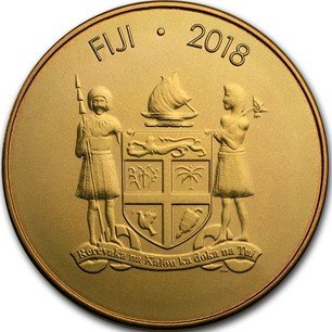 Fijian Titanium One Dollar "Tree Frog" 2018 KM# 694 | coinscatalog.NET