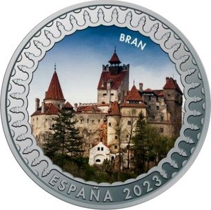 Spanish 1-1/2 Euro "Castle of Bran" 2023 | coinscatalog.NET