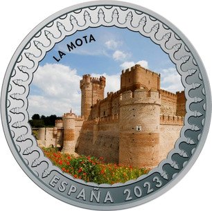 Spanish 1-1/2 Euro "Castle of La Mota" 2023 | coinscatalog.NET