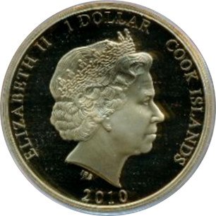 Cook Islands Gold plated Copper-Nickel 1 Dollar "History of the Royal ...