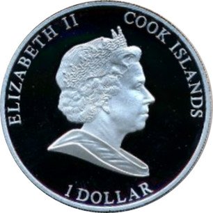 Cook Islands Silver plated Copper 1 Dollar "Hollywood legends ...