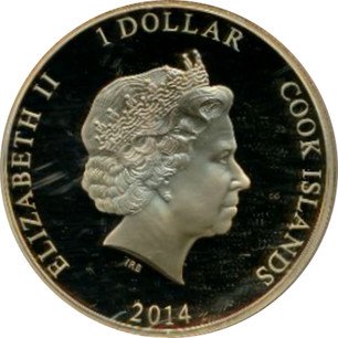 Cook Islands Gold plated Copper-Nickel 1 Dollar "Kate Middleton and ...