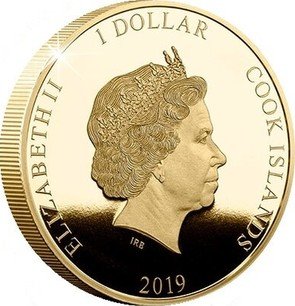 Cook Islands Gold plated Copper 1 Dollar "Lord Kitchener" 2019 ...