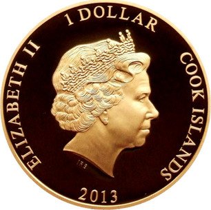 Cook Islands Gold plated Copper 1 Dollar "Treasures of Ancient Egypt ...