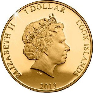 Cook Islands 1 Dollar "Treasures of Ancient Egypt. Tutankhamun" 2013 ...