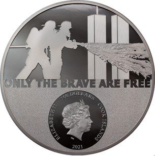Cook Islands 1 Kilo Silver 100 Dollars "Real Hero - Firefighter" 2021 ...