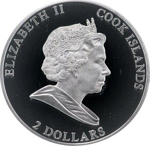 Cook Islands Silver 2 Dollars "Year of the Rabbit.Grey rabbit" 2011 ...