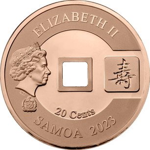 Samoan 20 Cents "Longevity" 2023 | coinscatalog.NET