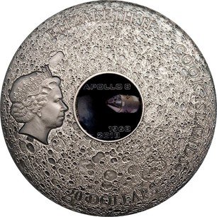 Cook Islands Silver 20 Dollars "Apollo 8 50th Anniversary" 2018 ...