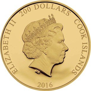 Cook Islands Gold 200 Dollars "Pope Francis 80th Birthday" 2016 ...