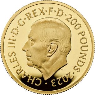 Great Britain 2 Oz Gold 200 Pounds "King Charles' 75th Birthday" 2023 ...