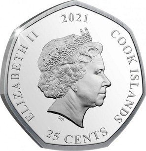 Cook Islands Silver plated Iron 25 Cents "Harry Potter - Albus ...