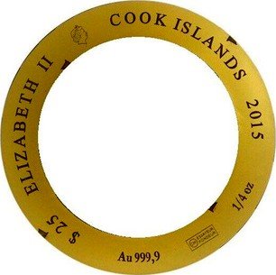Cook Islands 1/4 Oz Gold 25 Dollars "Armillary 2/4" 2015 | coinscatalog.NET