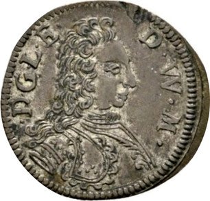 French Silver 3 Kreuzer "Leopold Eberhard. County of Montbeliard" 1710 ...