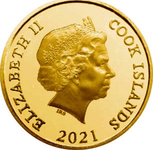 Cook Islands 1/30 Oz Gold Four Dollars "Poodle" 2021 | coinscatalog.NET