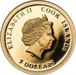 Cook Islands Gold 5 Dollars "Death of Henry the Lion. 825th Anniversary ...