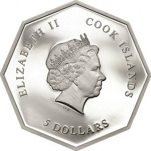 Cook Islands Silver 5 Dollars "Saint Matthew" 2015 | coinscatalog.NET