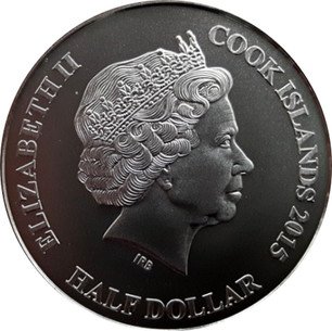 Cook Islands Silver Half Dollar "Kruzenshtern" 2015 | coinscatalog.NET