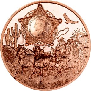 Cook Islands One Dollar "Charles III Wild West" 2024 | coinscatalog.NET