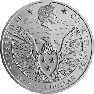 Islas Cook 1 Oz Plata 1 Dólar "Elizabeth II Legacy Eagle" 2021 ...