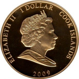 Cook Islands Gold plated Copper-Nickel 1 Dollar "History of the Royal ...
