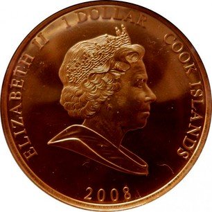 Cook Islands Gold plated Copper-Nickel 1 Dollar "History of the Royal ...